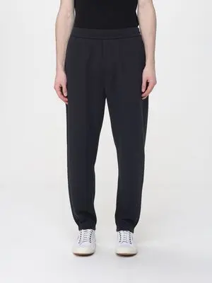Emporio Armani Cotton Blend Jogging Pants - Navy