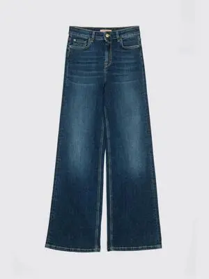 TWINSET Stretch Wide Leg Jeans