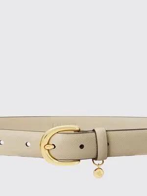 Ralph Lauren Saffiano Belt - Beige