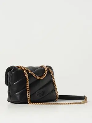 Pinko Quilted Leather Mini Bag With Chain Strap