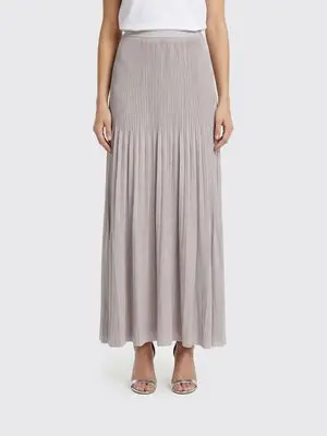 Giorgio Armani Pleated Viscose Skirt - Nude