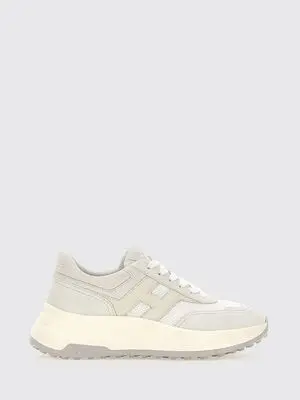 Hogan H669 Suede And Mesh Sneakers - Grey