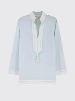 Tory Burch Long Sleeve Tunic Dress - Blue 1