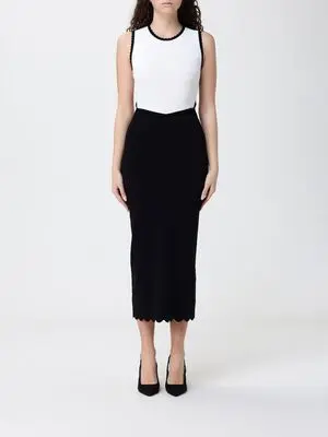 TWINSET Bi Sheath Dress In Viscose Blend - Black