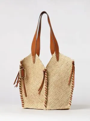 Isabel Marant Étoile Tampa Raffia And Leather Bag - Beige