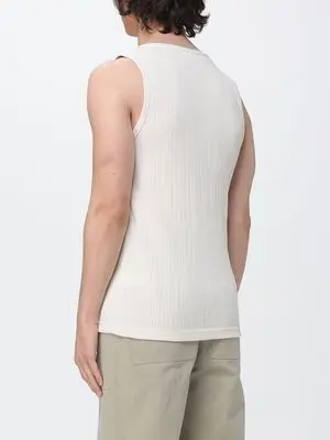 Drole De Monsieur Cotton Tank Top With Logo Detail