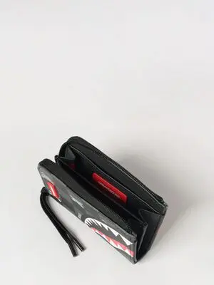 SPRAYGROUND Gray Peeking Character Check Wallet