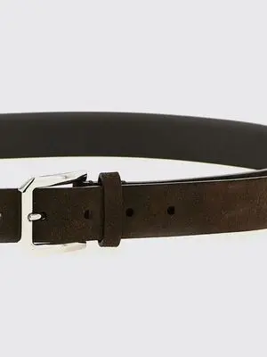 Brunello Cucinelli Suede Leather Belt - Dark