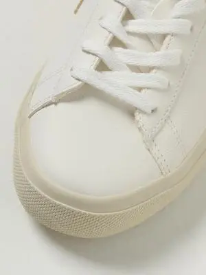 VEJA Campo Chromefree Leather Lace-up Sneakers With Contrast Logo - White