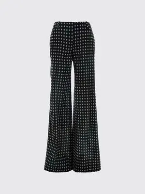 Ermanno Scervino Polka Dot Silk Flared Pants