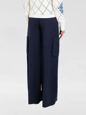 TWINSET Cotton And Linen Blend Cargo Trousers