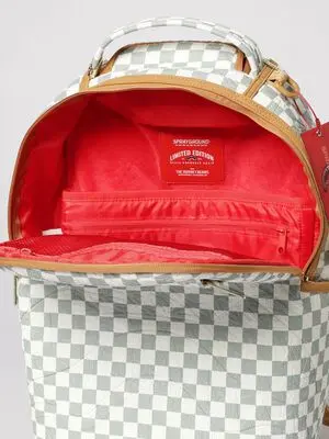 SPRAYGROUND Saffiano Coated Cotton Check Backpack