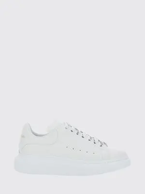 Alexander McQueen Mcqueen Oversize Calf Leather Sneakers With Suede Insert And Chunky Sole White 1