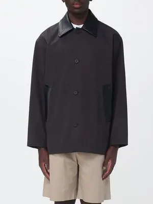 Studio Nicholson Lamb Leather And Wool Coat