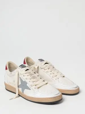 GOLDEN GOOSE Ball Star Leather Sneakers With Crackle-effect Details