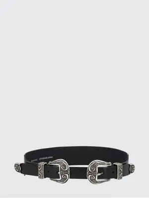 GOLDEN GOOSE Embellished Leather Belt - Black