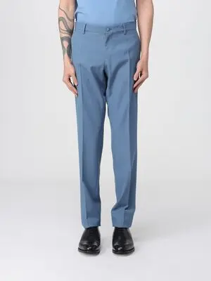 Dolce & Gabbana Virgin Wool Tailored Trousers - Blue