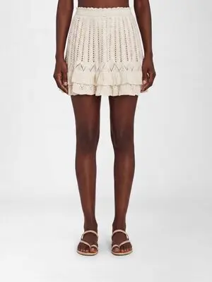 Isabel Marant Étoile Cotton Knit Skirt - Beige