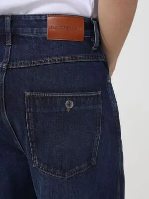 Emporio Armani Wide Leg Stretch Denim Jeans