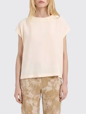 Momoni Silk & Acetate Blend Blouse - Cream