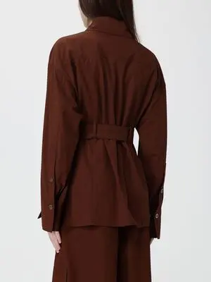 Pinko Belted Cotton Shirt Jacket
