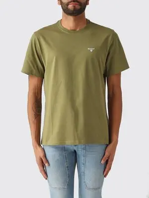 Barbour Cotton T-shirt With Logo - Green