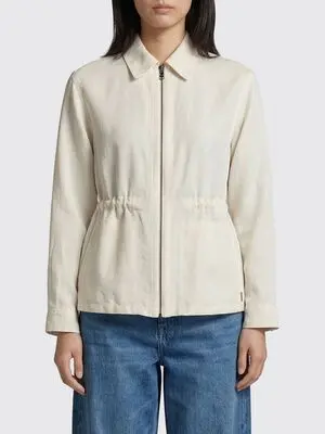 Woolrich Linen Blend Shirt Jacket - Milk