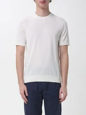 PAOLO PECORA Basic Silk And Cotton Blend Sweater Beige