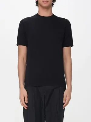 PAOLO PECORA Basic Silk And Cotton Blend Sweater - Black
