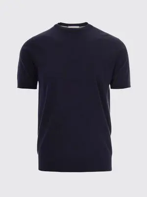 PAOLO PECORA Basic Silk And Cotton Blend Sweater - Blue