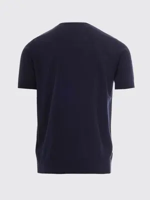 PAOLO PECORA Basic Silk And Cotton Blend Sweater - Blue