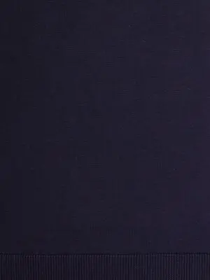 PAOLO PECORA Basic Silk And Cotton Blend Sweater - Blue