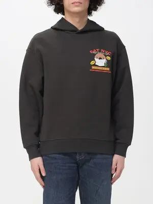 Emporio Armani Cotton Printed Hoodie - Grey