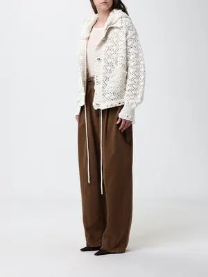 Blumarine Crochet Cotton Knit Cardigan