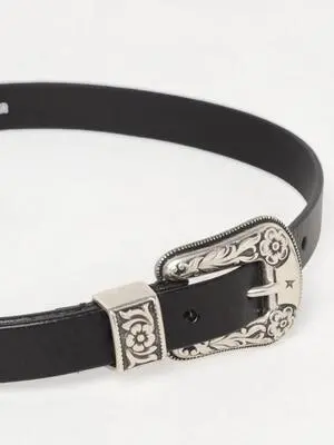 GOLDEN GOOSE Cowhide Leather Belt With Pin Buckle