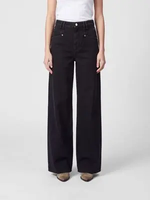 Isabel Marant Étoile High-rise Wide-leg Jeans - Black