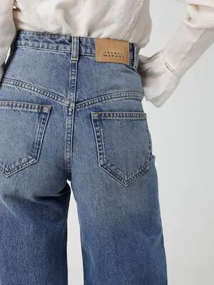 Isabel Marant Étoile Wide Leg Jeans - Gnawed Blue