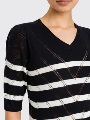 TWINSET Striped Knit Top