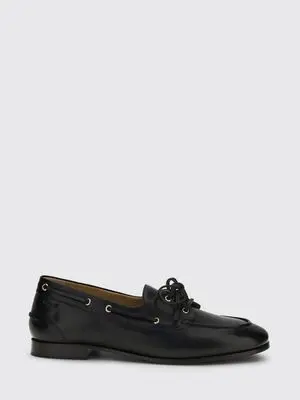 Bally Leather Boat Shoes - Black