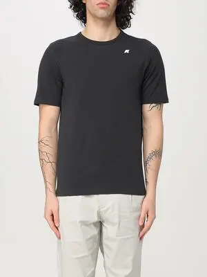K-WAY Cotton T-shirt With Logo By - Black