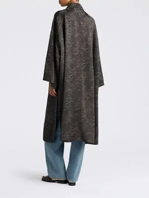 Momoni Jacquard Viscose Oversize Coat