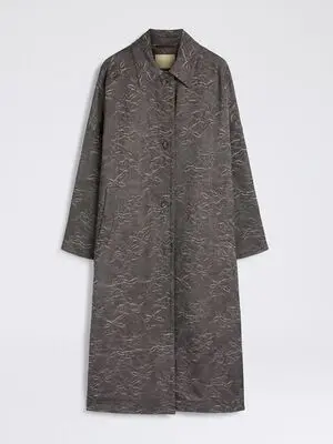 Momoni Jacquard Viscose Oversize Coat