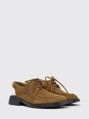 Camper Suede Slingback Loafers - Brown