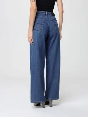Emporio Armani Cotton Denim Wide Leg Jeans