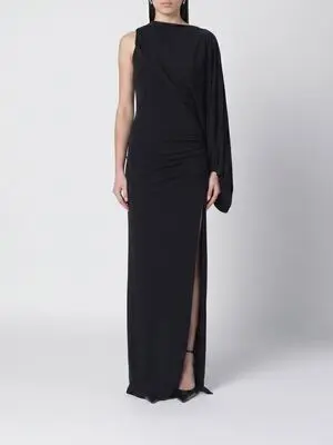 Andamane One-shoulder Polyester Dress - Black