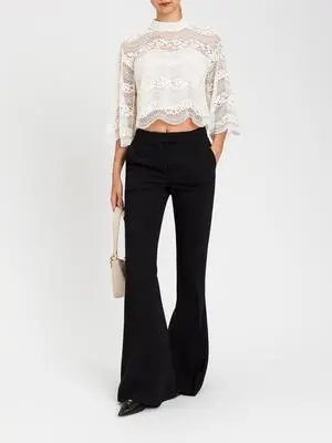TWINSET Crêpe Flared Trousers
