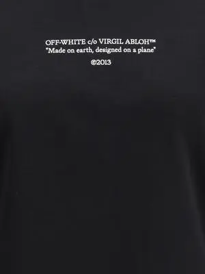 Off-White Cotton T-shirts With Logo