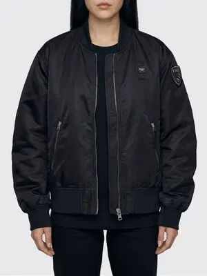 BLAUER. Nylon Bomber Jacket - Black