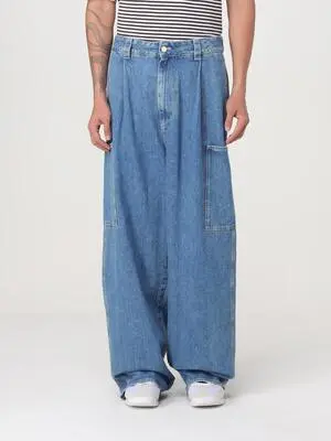 Sunnei Pleated Wide Leg Cargo Jeans