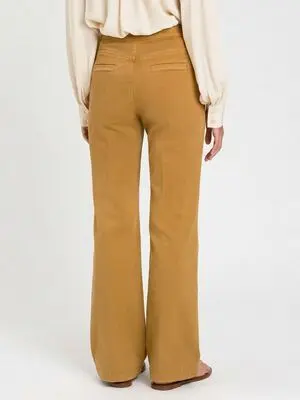 TWINSET Flared Stretch Cotton Trousers
